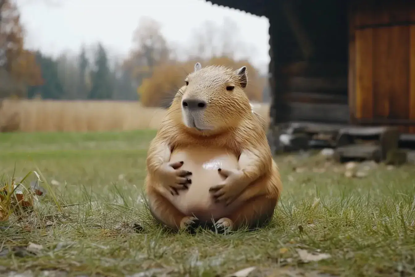 妊娠中のカピバラが裏庭の近くをさまよっているのを発見した女性、小屋に追い込む - 2ページ目 (3ページ中)
